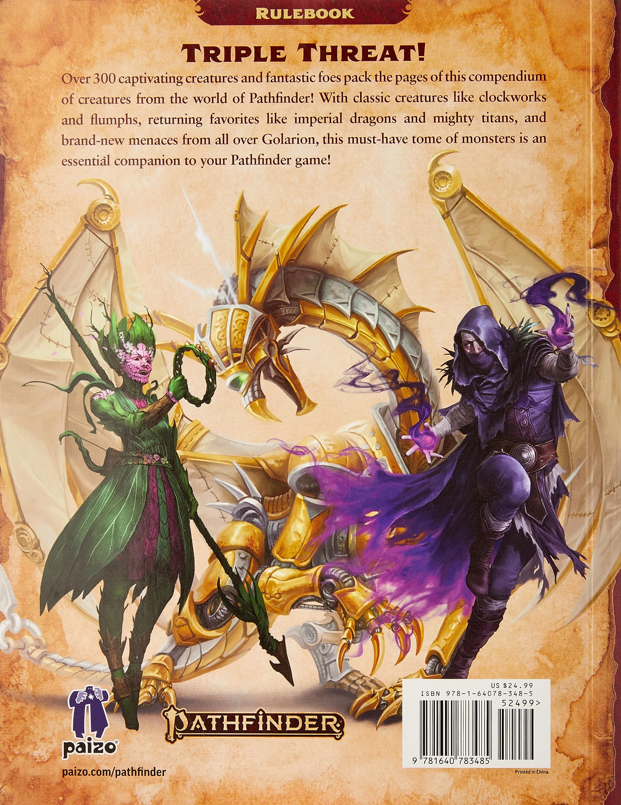 Paizo, Inc. Paizo Inc Pathfinder 2E Rpg Bestiary 3 Pocket Edition | eBay
