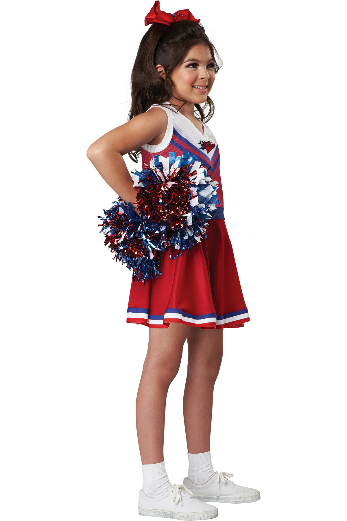 California Costume Go Team Cheerleader Dress Child Girls School Outfit ...