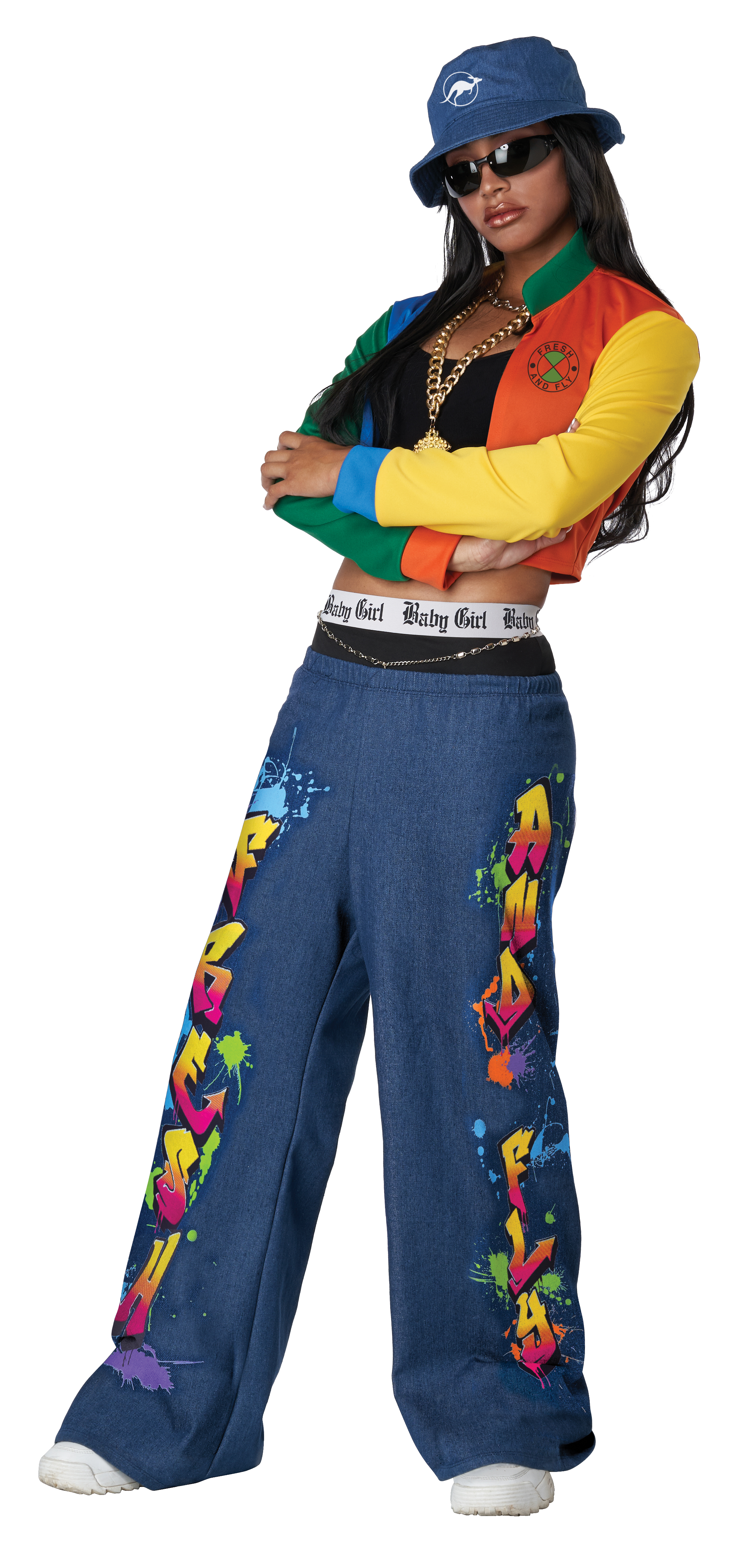 California Costume 90S Baby Girl Adult Women Outfit Party Hip Hop Music California Costume 90S Baby Girl Adult Women Outfit Party Hip Hop Music