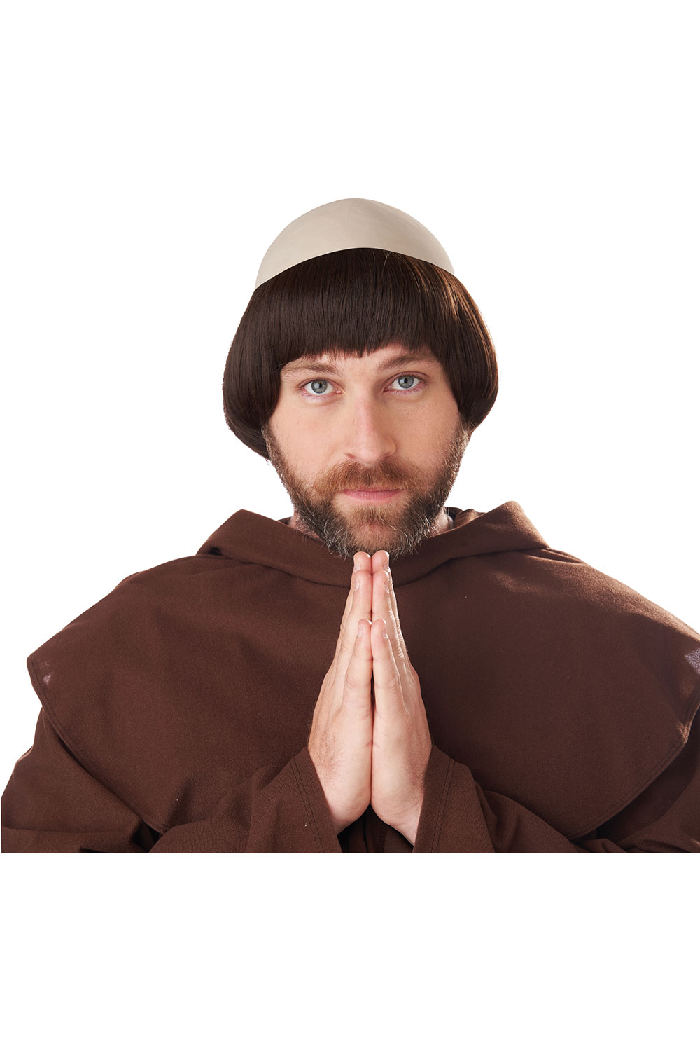 Wig Men Medieval Friar Bald Cap Brown 7120 102 Halloween | eBay