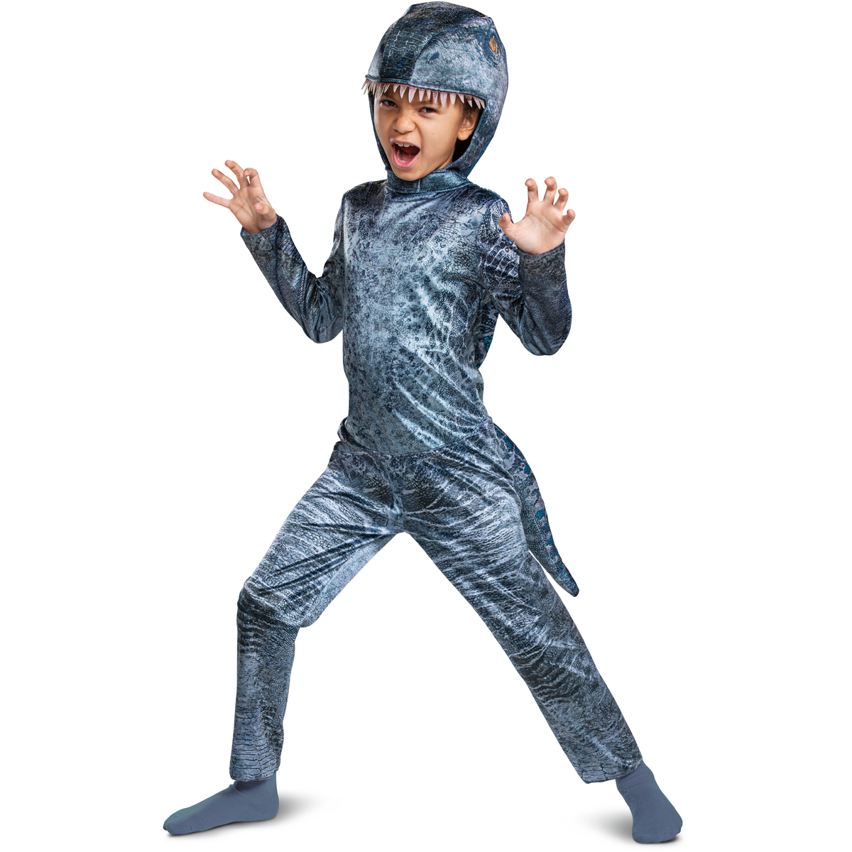 Jurassic World Classic Blue Velociraptor Costume Toddler Medium 3T 4T ...