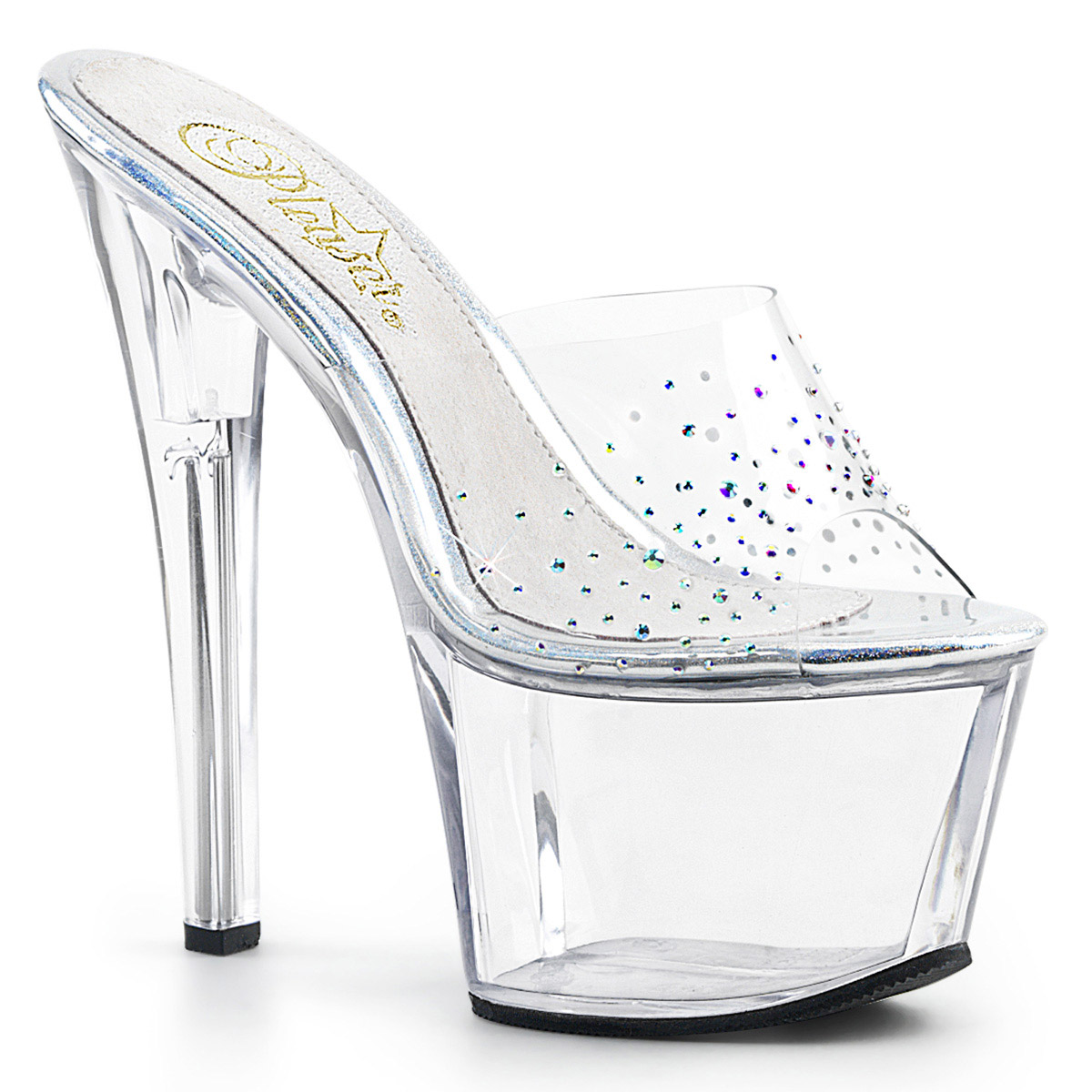 Pleaser Open Toe Stripper Platform Stiletto Spike High Heels Adult