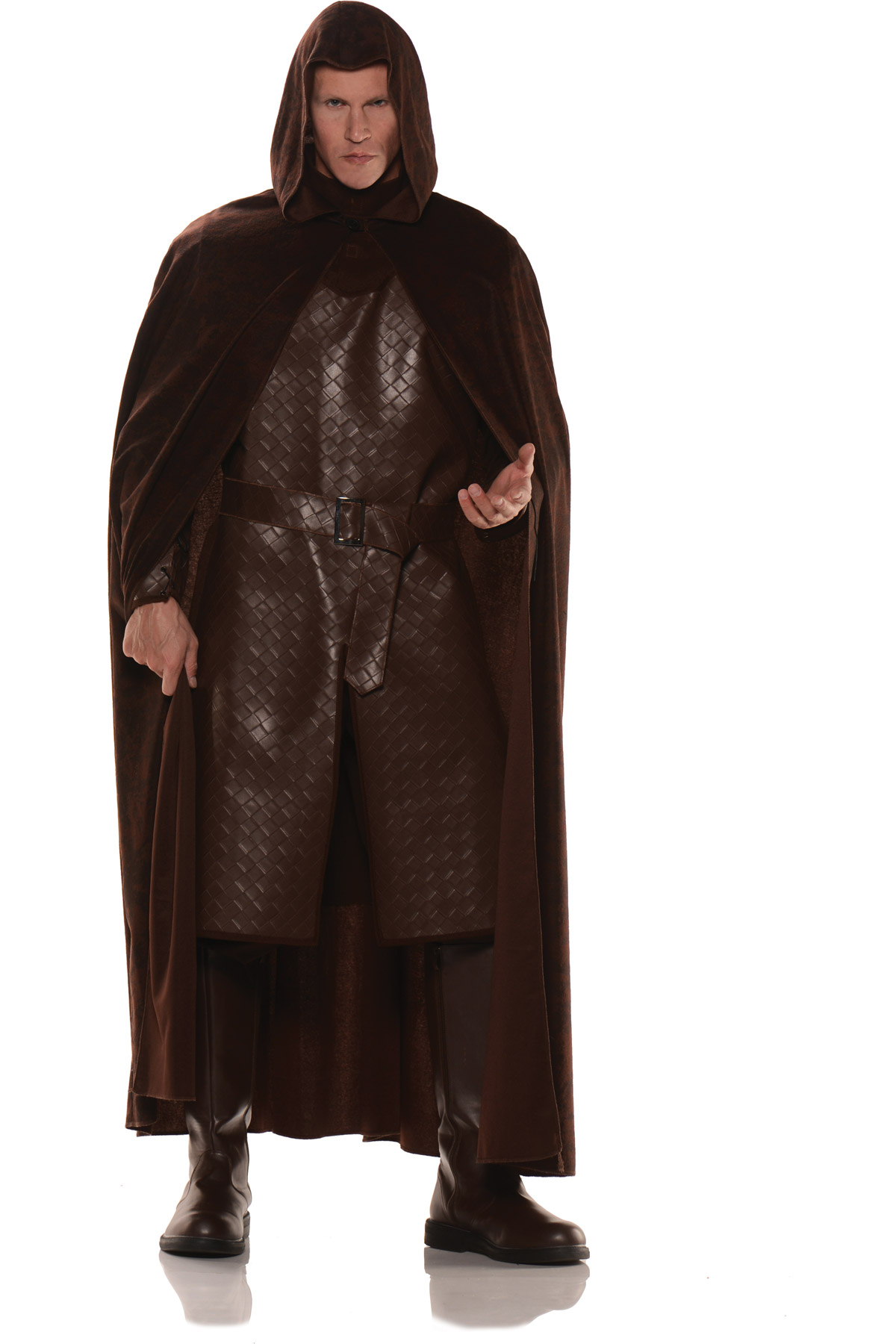Underwraps Deluxe Hooded Cape Renaissance Adult Mens Halloween Costume ...