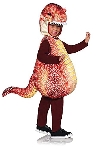 Underwraps Dinosaur T Rex Printed Belly Toddler Unisex Costume Animals ...