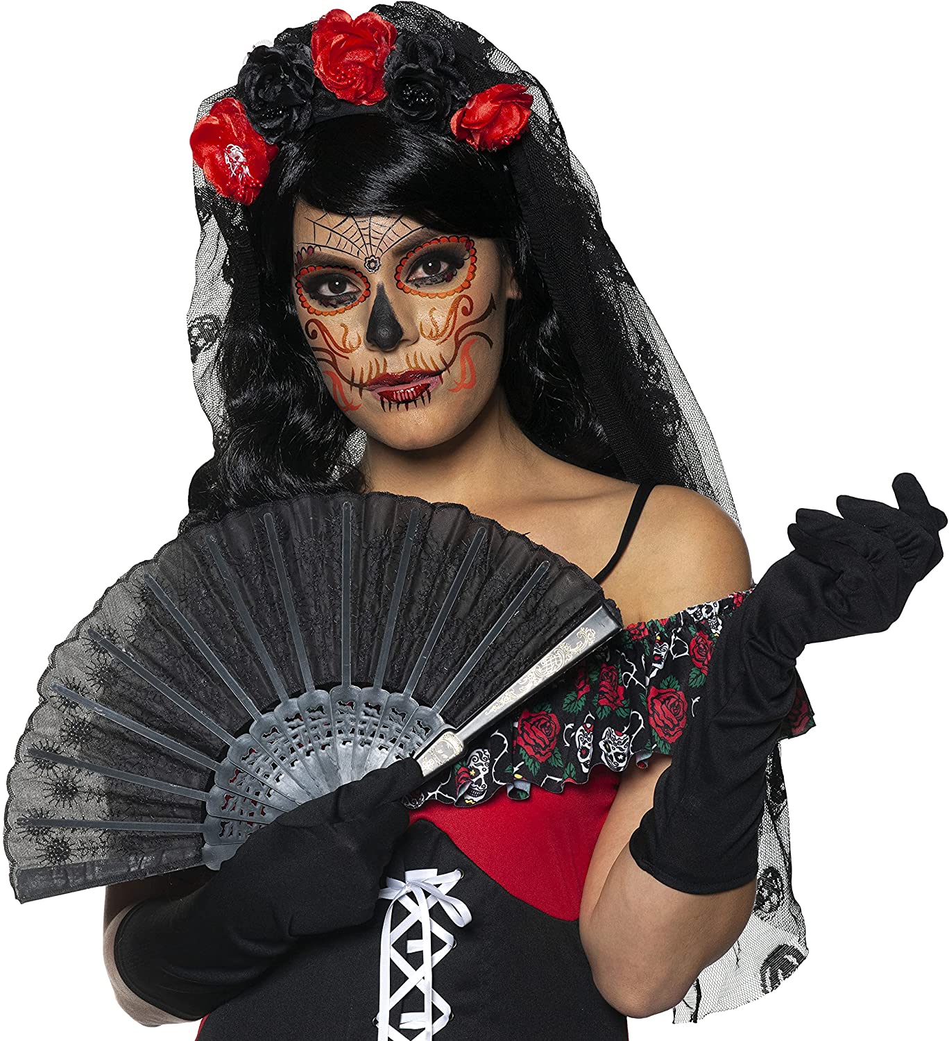 Underwraps Day Of The Dead Accessory Kit Adult Women Costume Halloween