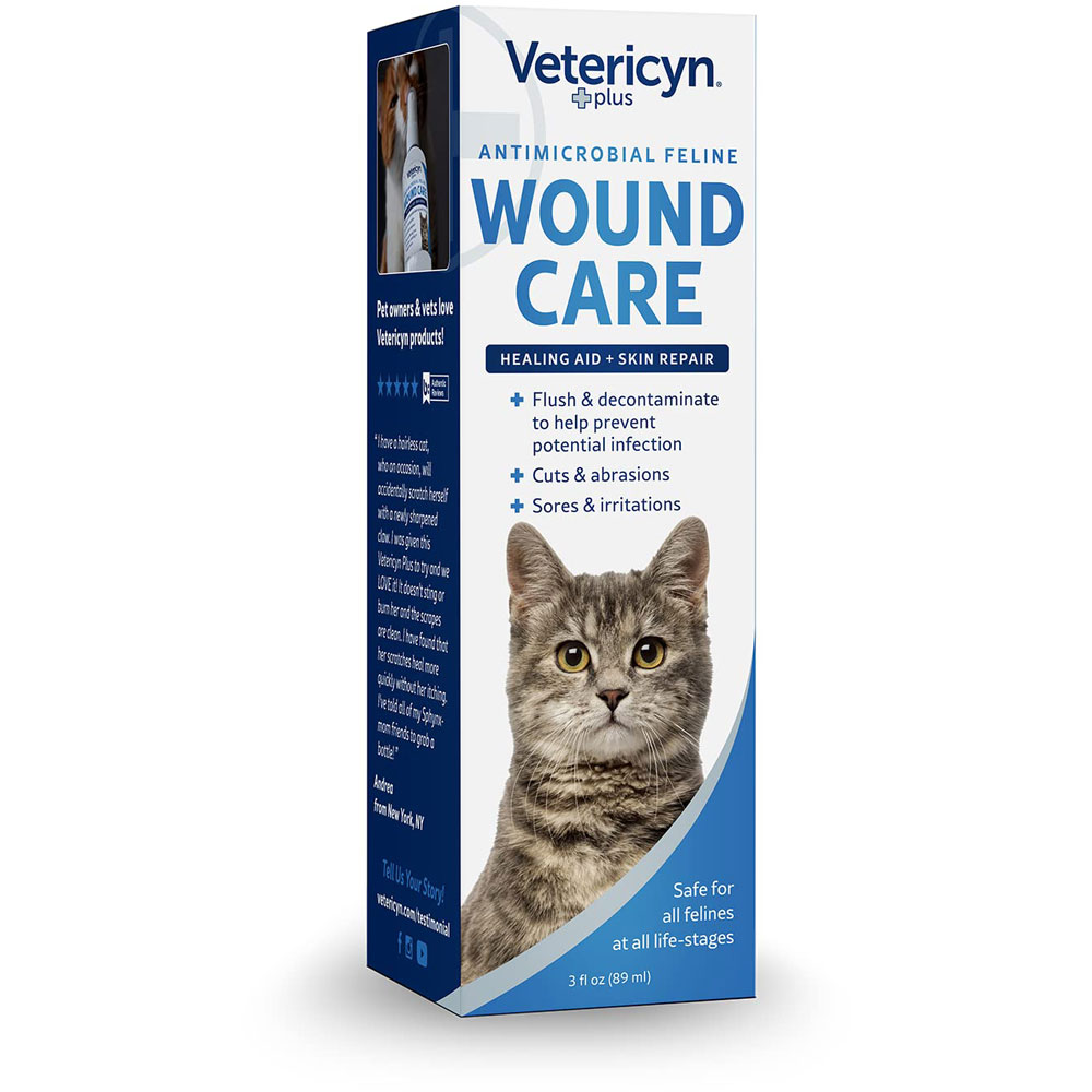 Vetericyn Plus Antimicrobial Feline Wound Care Spray Healing Aid And | eBay