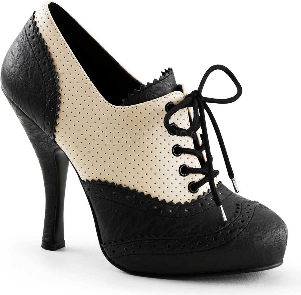 Sexy Wingtip Spectator Oxford Hidden Platform High Heels Shoes Adult ...