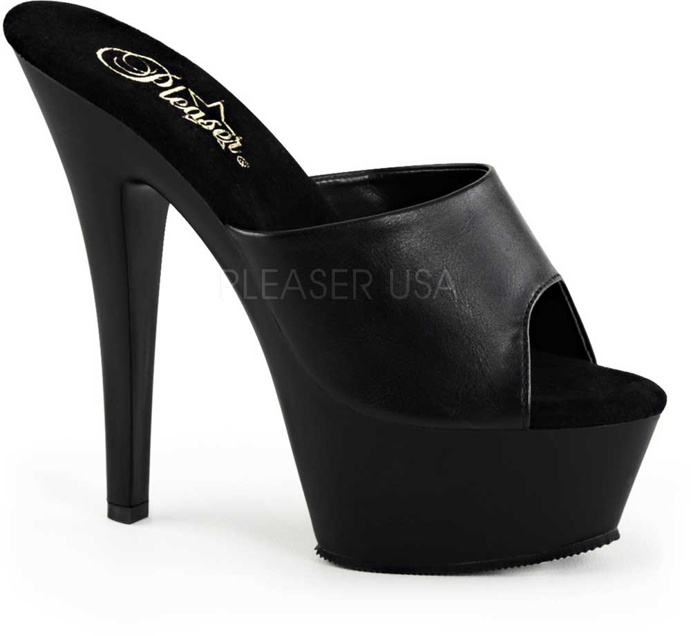 Sexy Peep Toe Platform Stiletto Slide Mule Sandal High Heels Shoes