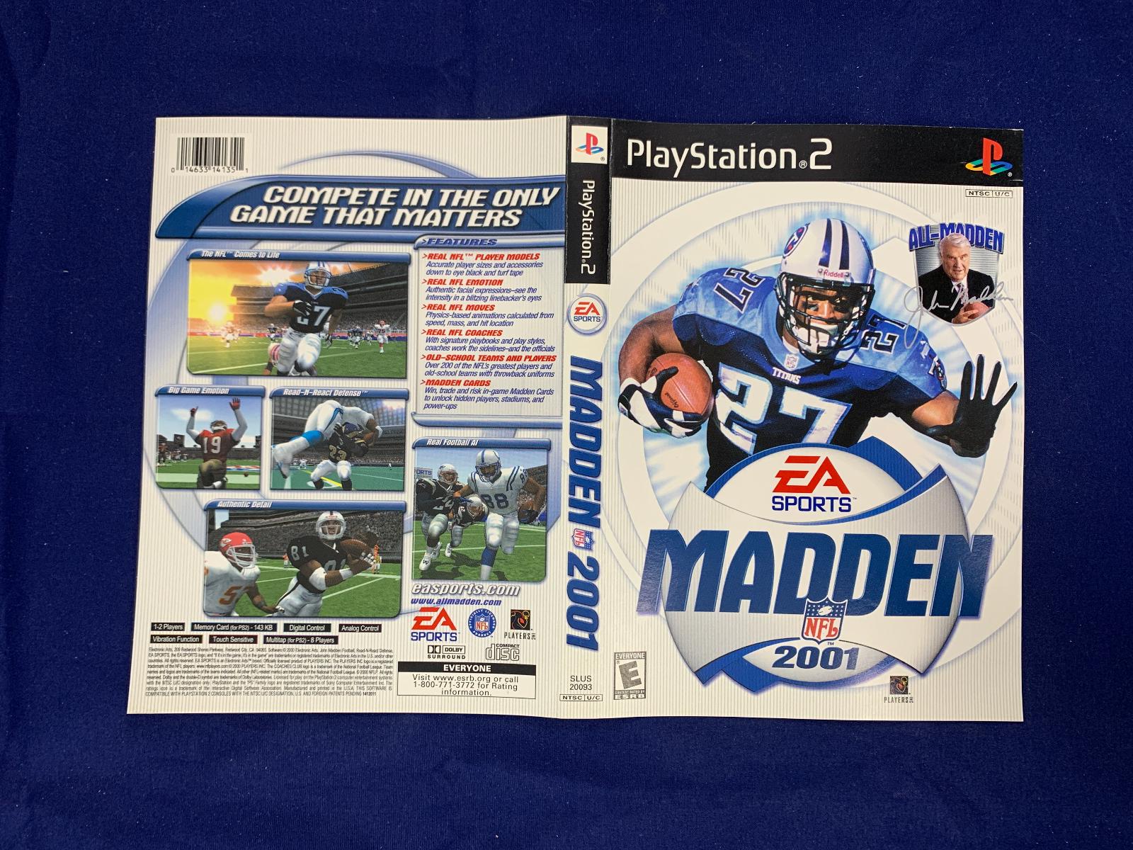 Madden 2001 | Box only | Playstation 2