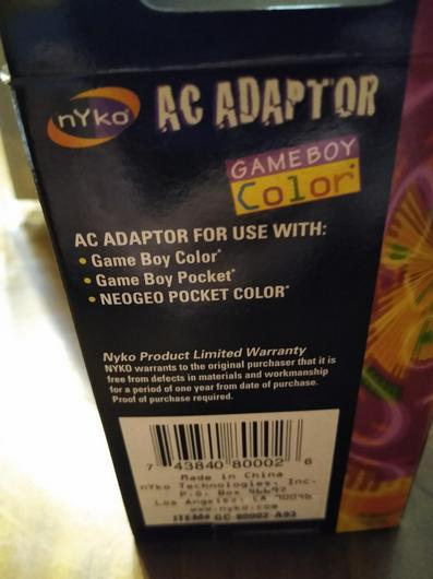 Gameboy Color AC Adapter Prices GameBoy Color | Compare Loose, CIB ...