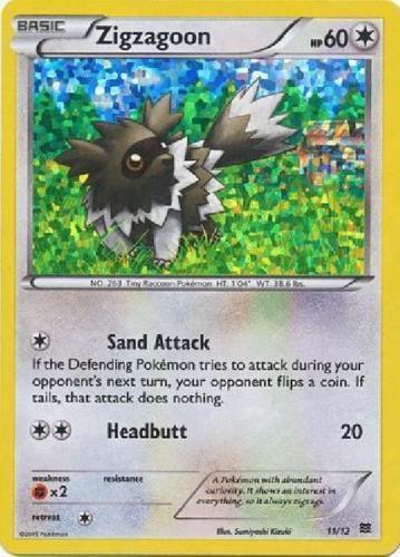 Zigzagoon #11 Prices | Pokemon McDonalds 2015 | Pokemon Cards