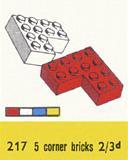 4 x 4 Corner Bricks #217 LEGO Set Prices | New, Boxed, Loose Values