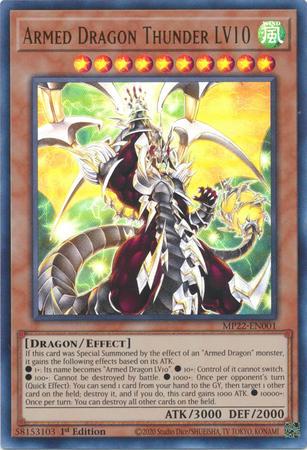 Armed Dragon Thunder LV10 | Ungraded | YuGiOh 2022 Tin of the Pharaoh's Gods