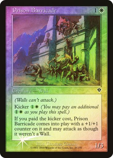 Prison Barricade [Foil] #25 Prices | Magic Invasion | Magic Cards