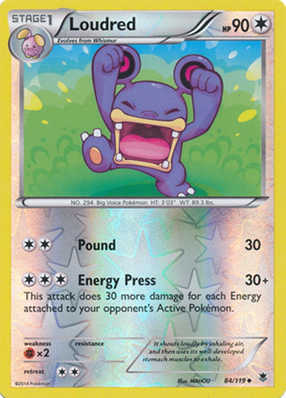 Loudred [Reverse Holo] #84 Prices | Pokemon Phantom Forces | Pokemon Cards