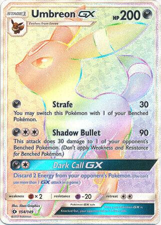 Umbreon Gx 154 Prices Pokemon Sun And Moon Pokemon Cards