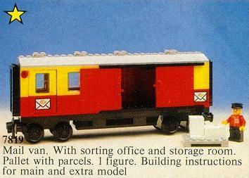 Postal Container Wagon Covered #7819 LEGO Set Prices | New, Boxed ...