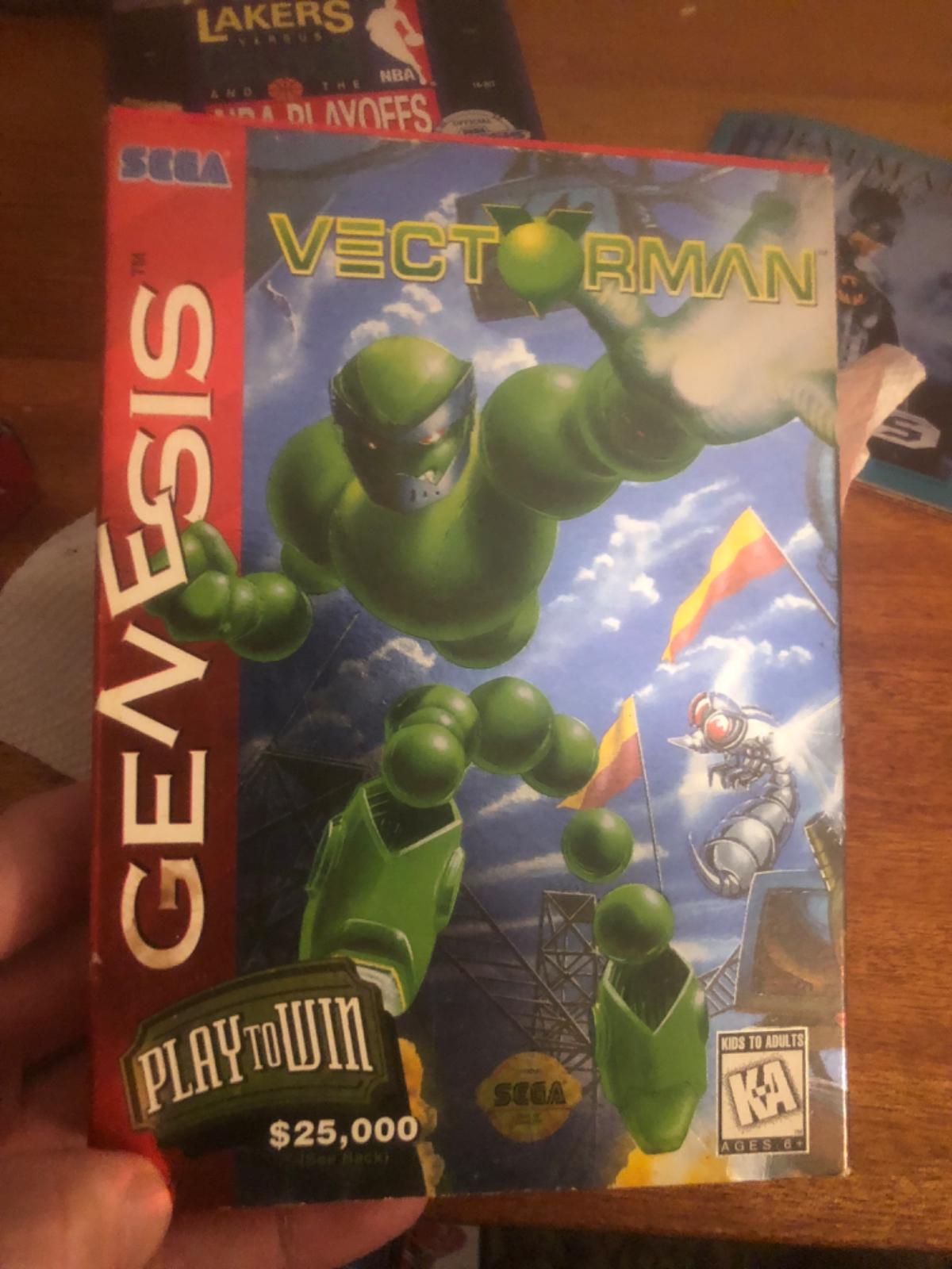 Vectorman [Cardboard Box] | Item, Box, and Manual | Sega Genesis