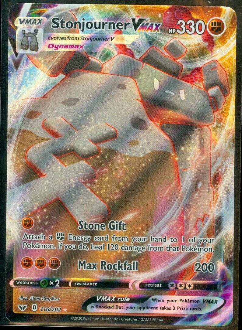 Stonjourner Vmax #116 Prices | Pokemon Sword & Shield | Pokemon Cards