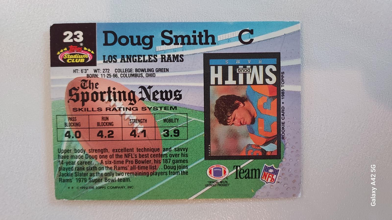Doug Smith #23 Prices | 1992 Stadium Club | Football Cards