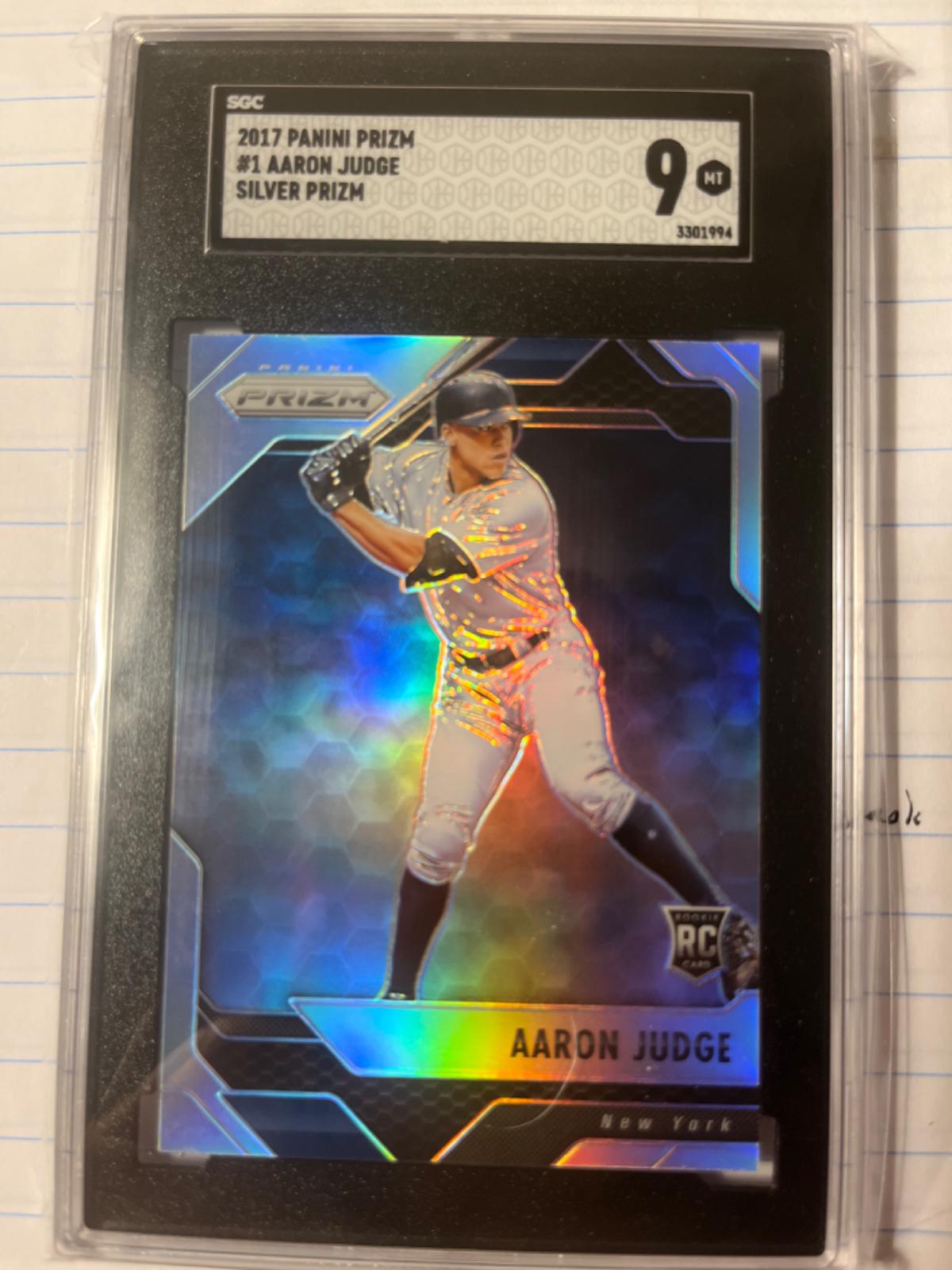 Aaron Judge (Silver Prizm) | Graded 9 | 2017 Panini Chronicles