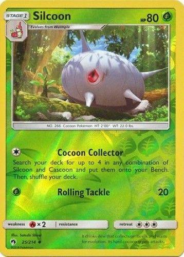 Silcoon [Reverse Holo] #25 Prices | Pokemon Lost Thunder | Pokemon Cards