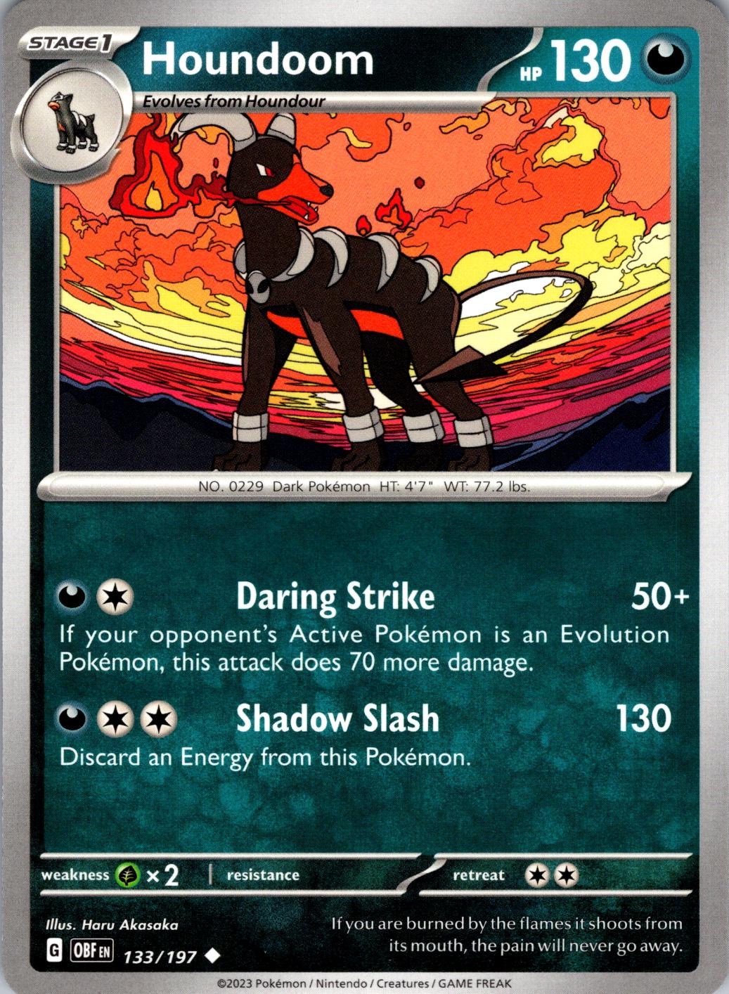 Houndoom #133 Prices | Pokemon Obsidian Flames | Pokemon Cards