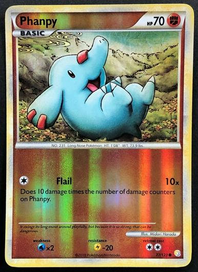 Phanpy [Reverse Holo] | Ungraded | Pokemon HeartGold & SoulSilver