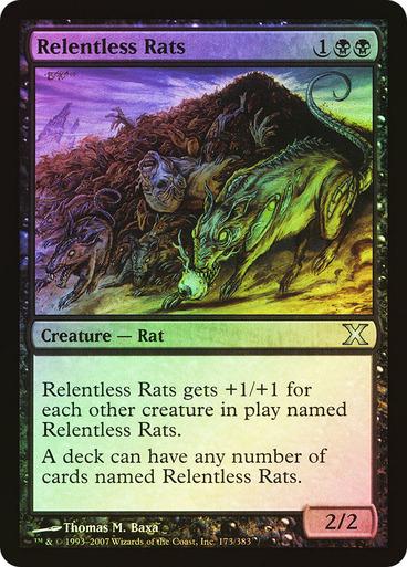Relentless Rats [Foil] Prices | Magic 10th Edition | Magic Cards