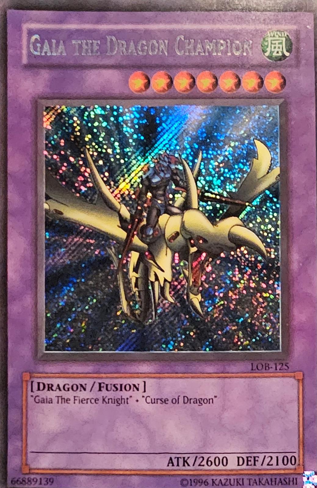 Gaia the Dragon Champion | Graded 10 | YuGiOh Legend of Blue Eyes White ...