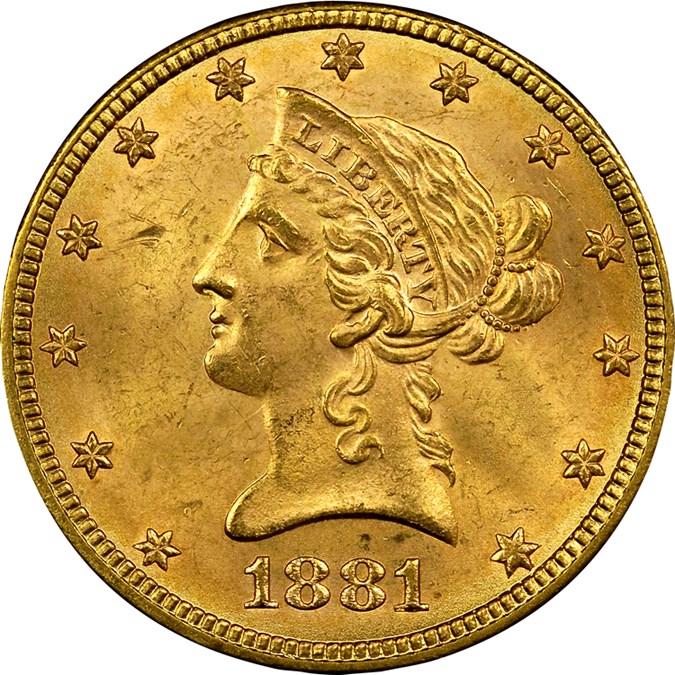 1881 Liberty Head Gold Eagle Prices | Ungraded, NGC, PCGS Values