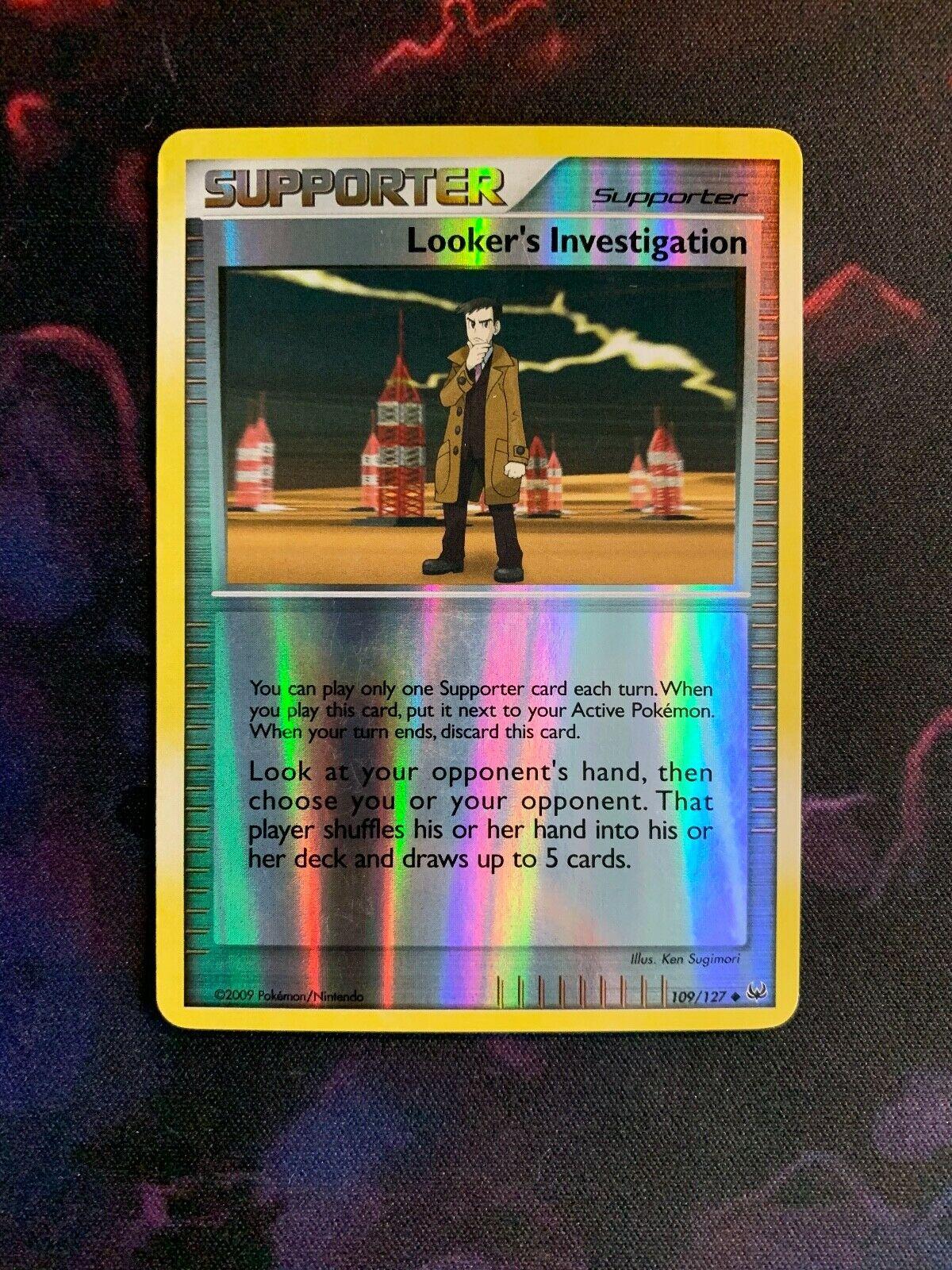 Looker's Investigation [Reverse Holo] #109 Prices | Pokemon Platinum ...