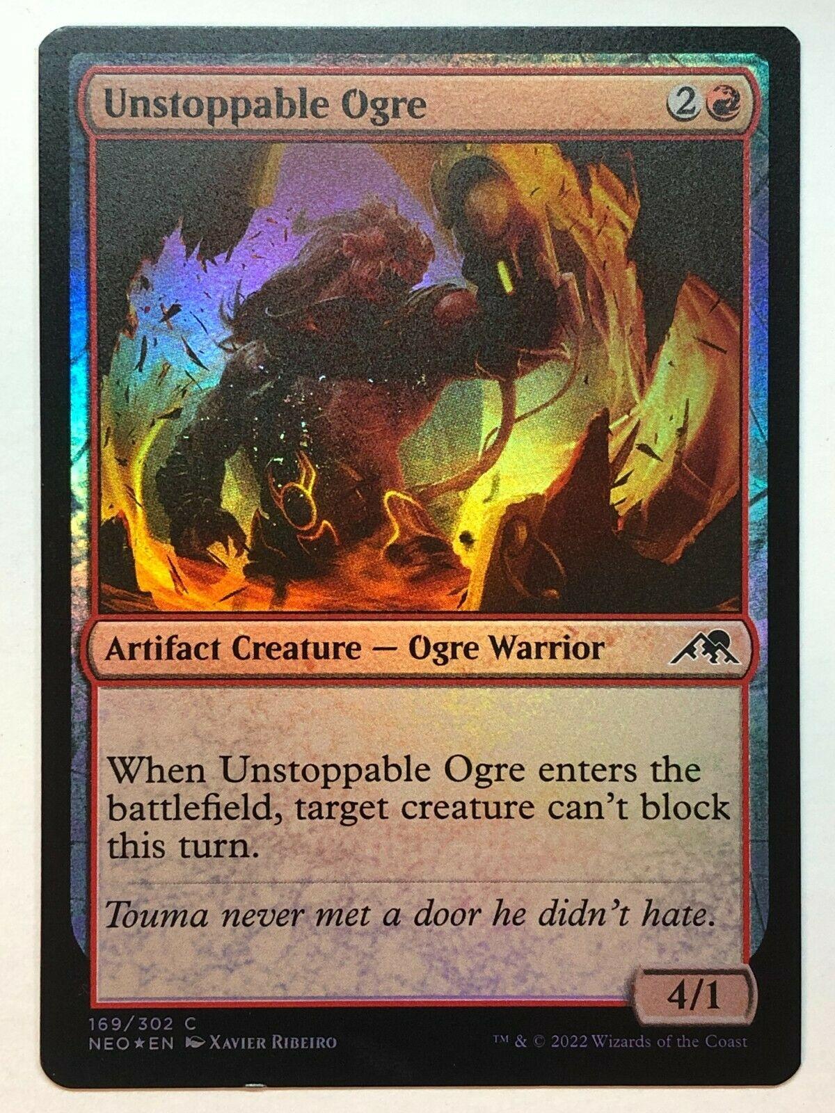 Unstoppable Ogre [Foil] #169 Prices | Magic Kamigawa: Neon Dynasty ...