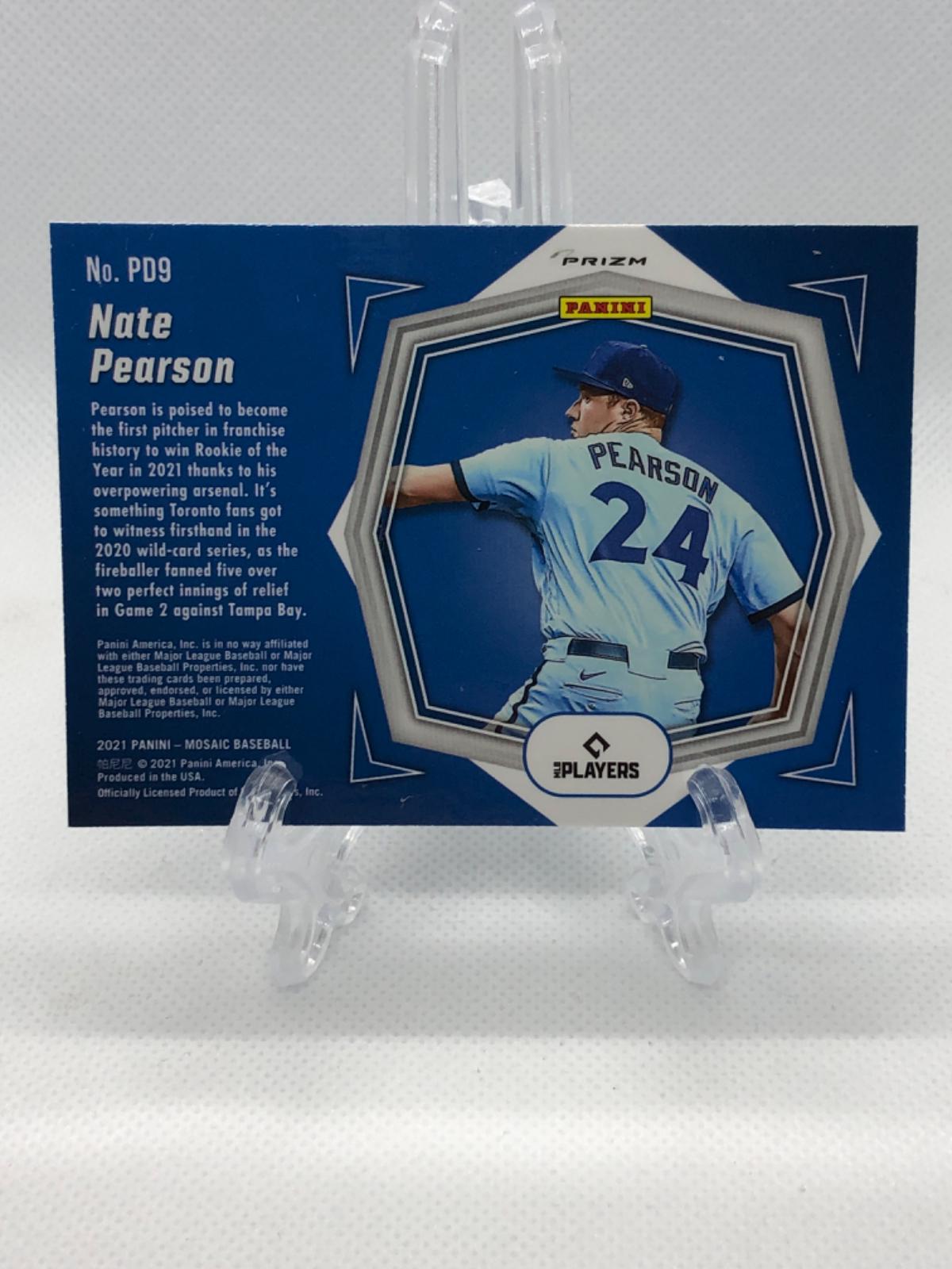 Nate Pearson #PD9 Prices [Rookie] | 2021 Panini Mosaic Debuts ...