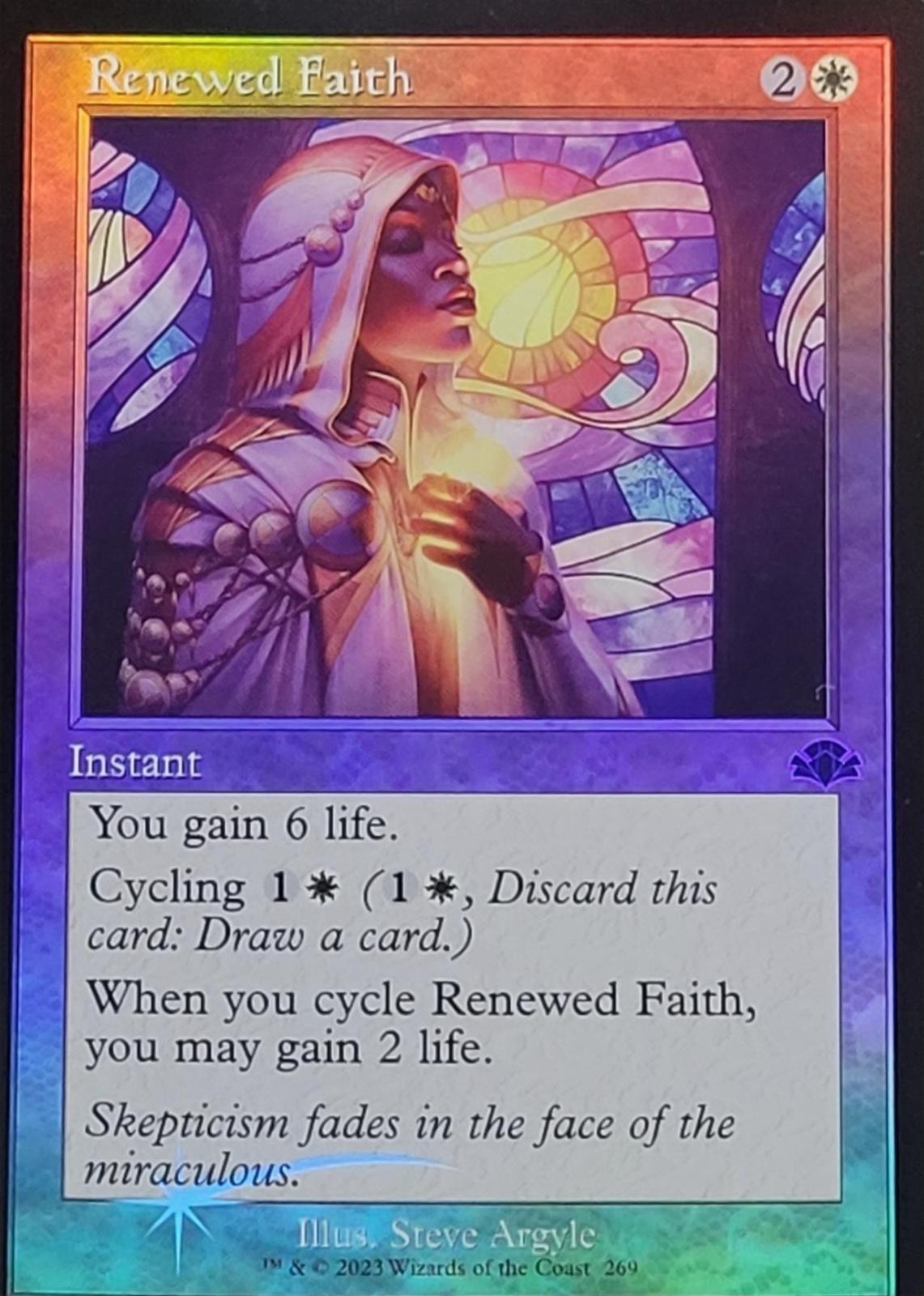 Renewed Faith [Retro Frame Foil] #269 Prices | Magic Dominaria ...