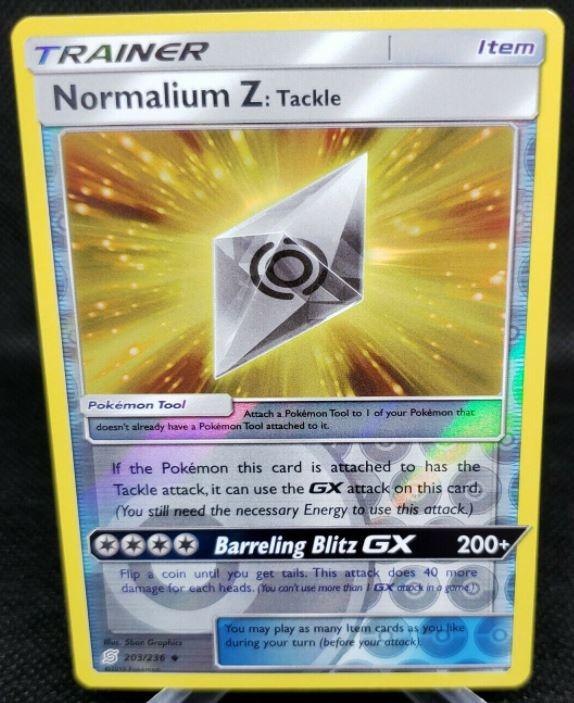 Normalium Z: Tackle [Reverse Holo] #203 Prices | Pokemon Unified Minds ...