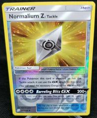Normalium Z: Tackle [Reverse Holo] #203 Prices | Pokemon Unified Minds ...