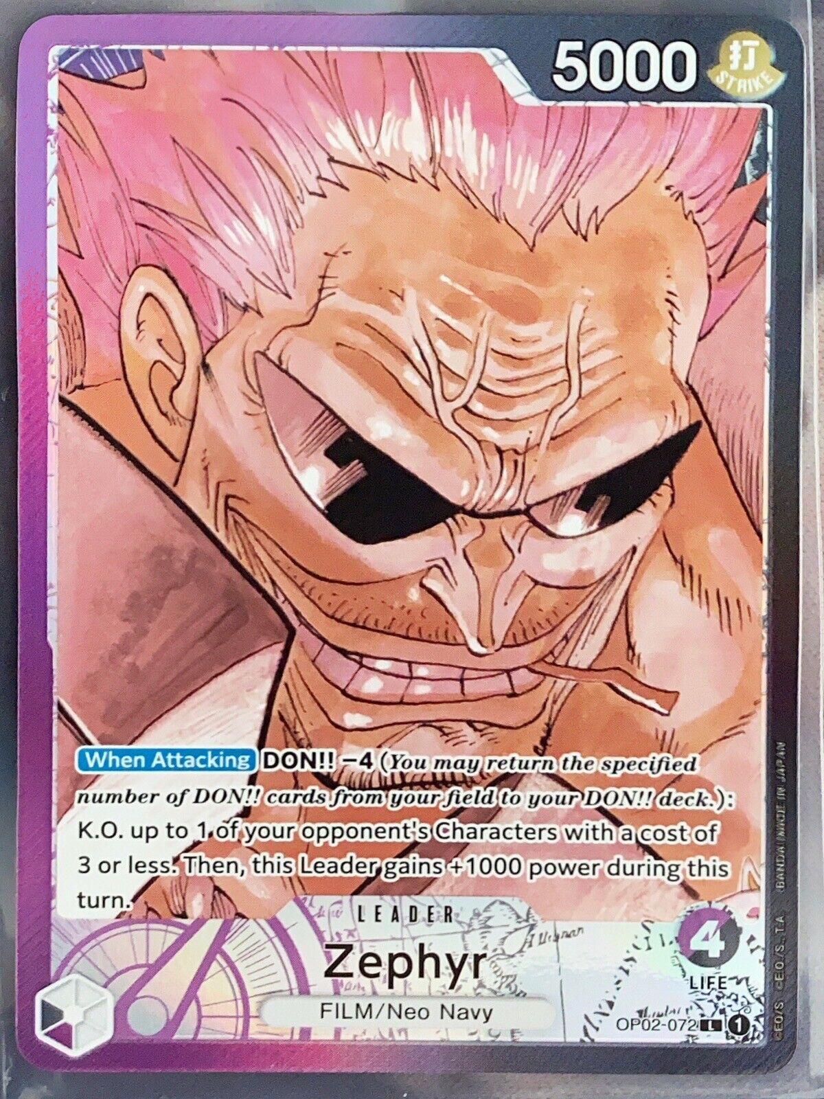 Zephyr [Alternate Art] OP02-072 Prices | One Piece Paramount War | One ...