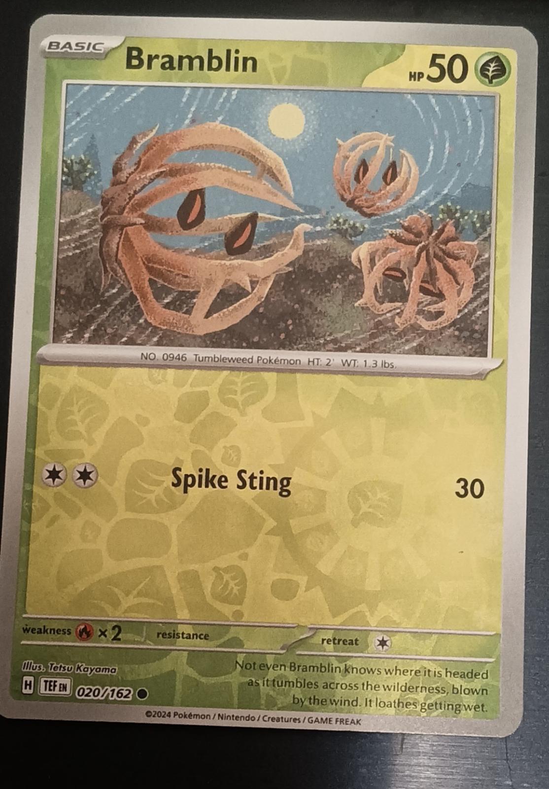 Bramblin [Reverse Holo] #20 Prices | Pokemon Temporal Forces | Pokemon ...