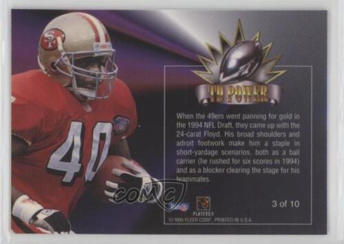 William Floyd #3 Prices | 1995 Flair TD Power | Football Cards
