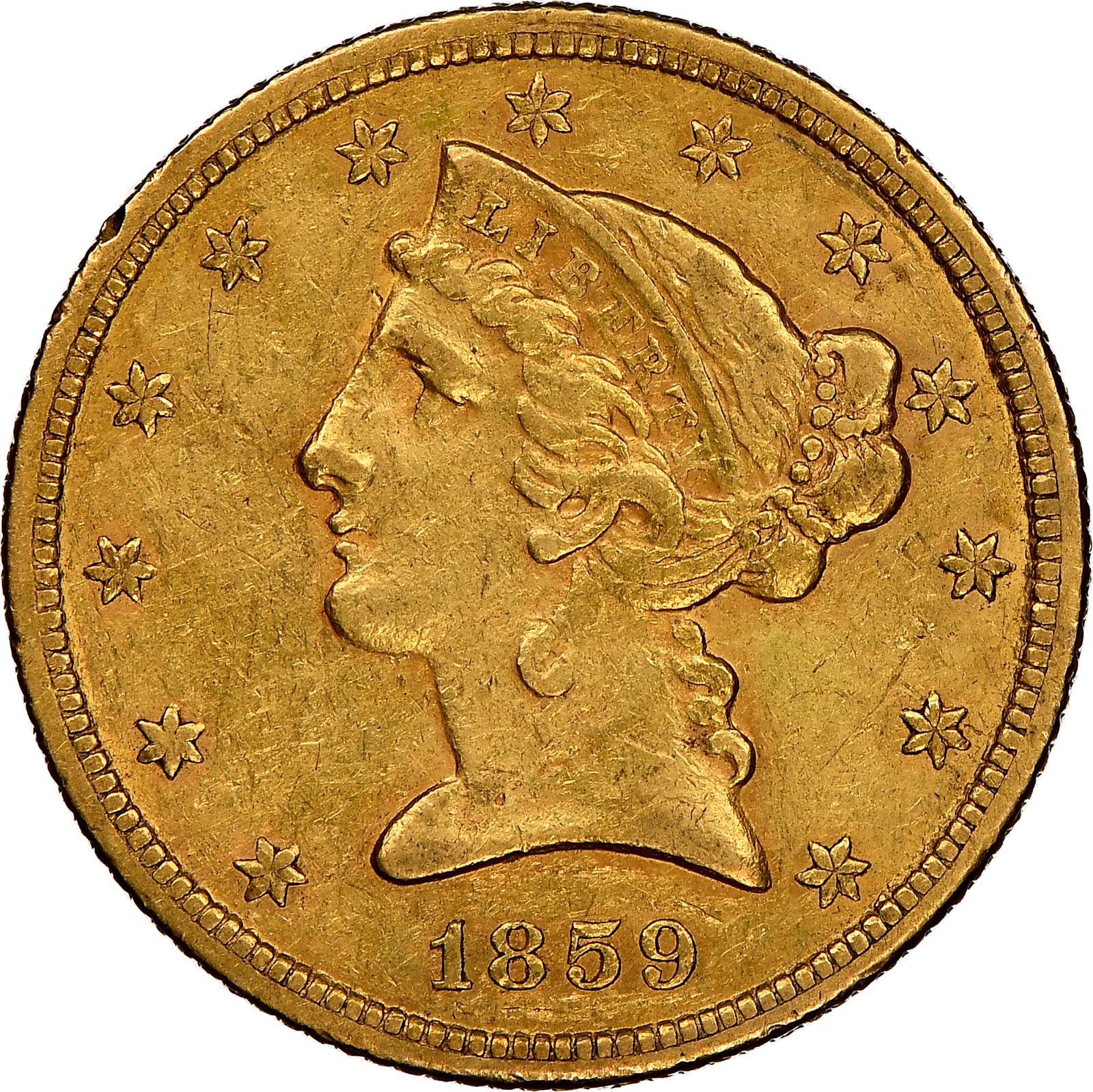 1859 C Liberty Head Half Eagle Prices | Ungraded, NGC, PCGS Values