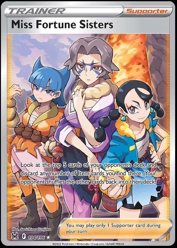 Miss Fortune Sisters #194 Prices | Pokemon Lost Origin | Pokemon Cards