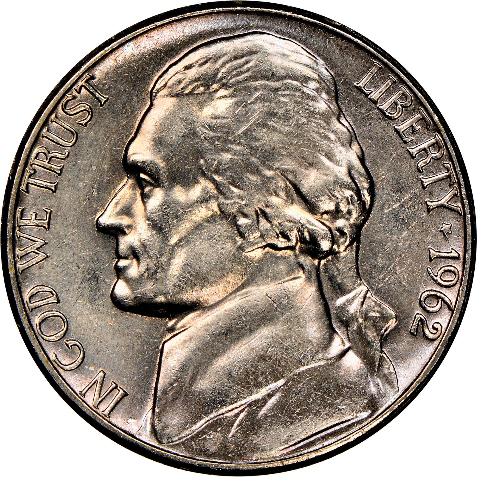 1962 D Jefferson Nickel Prices | Ungraded, NGC, PCGS Values