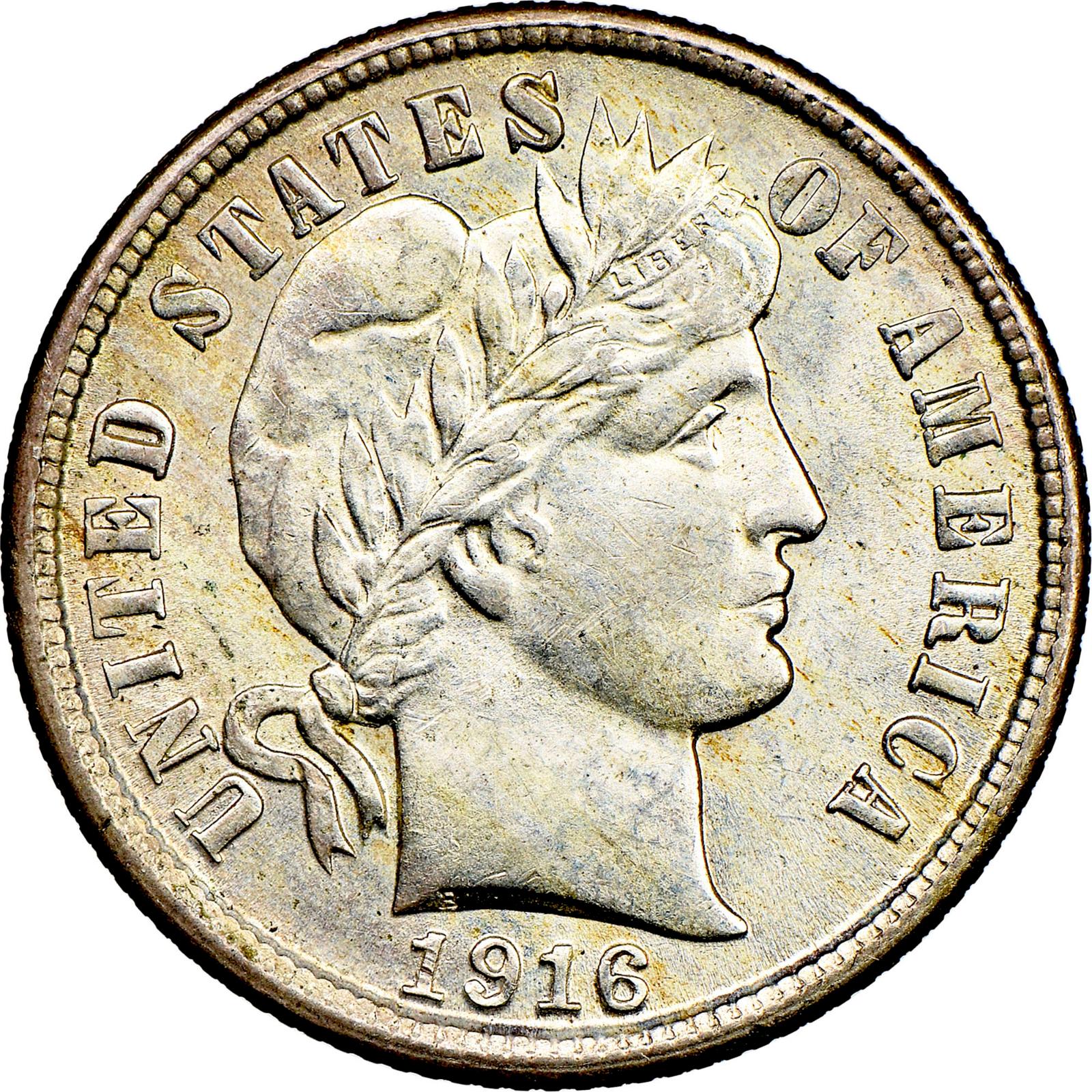 1916 S Barber Dime Prices | Ungraded, NGC, PCGS Values