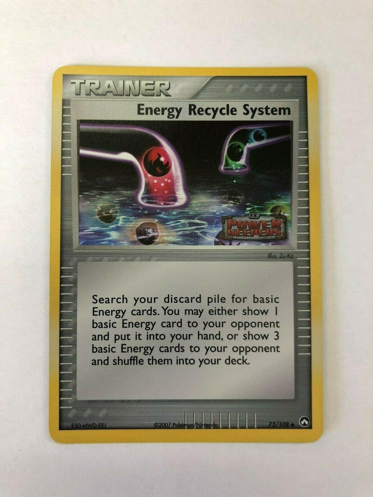 Energy Recycle System [Reverse Holo] #73 Prices | Pokemon Power Keepers ...