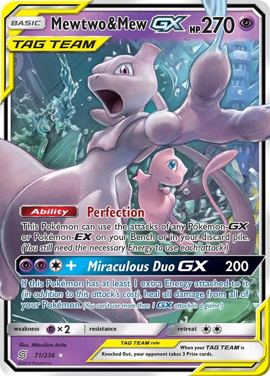 Mewtwo & Mew GX #71 Prices | Pokemon Unified Minds | Pokemon Cards