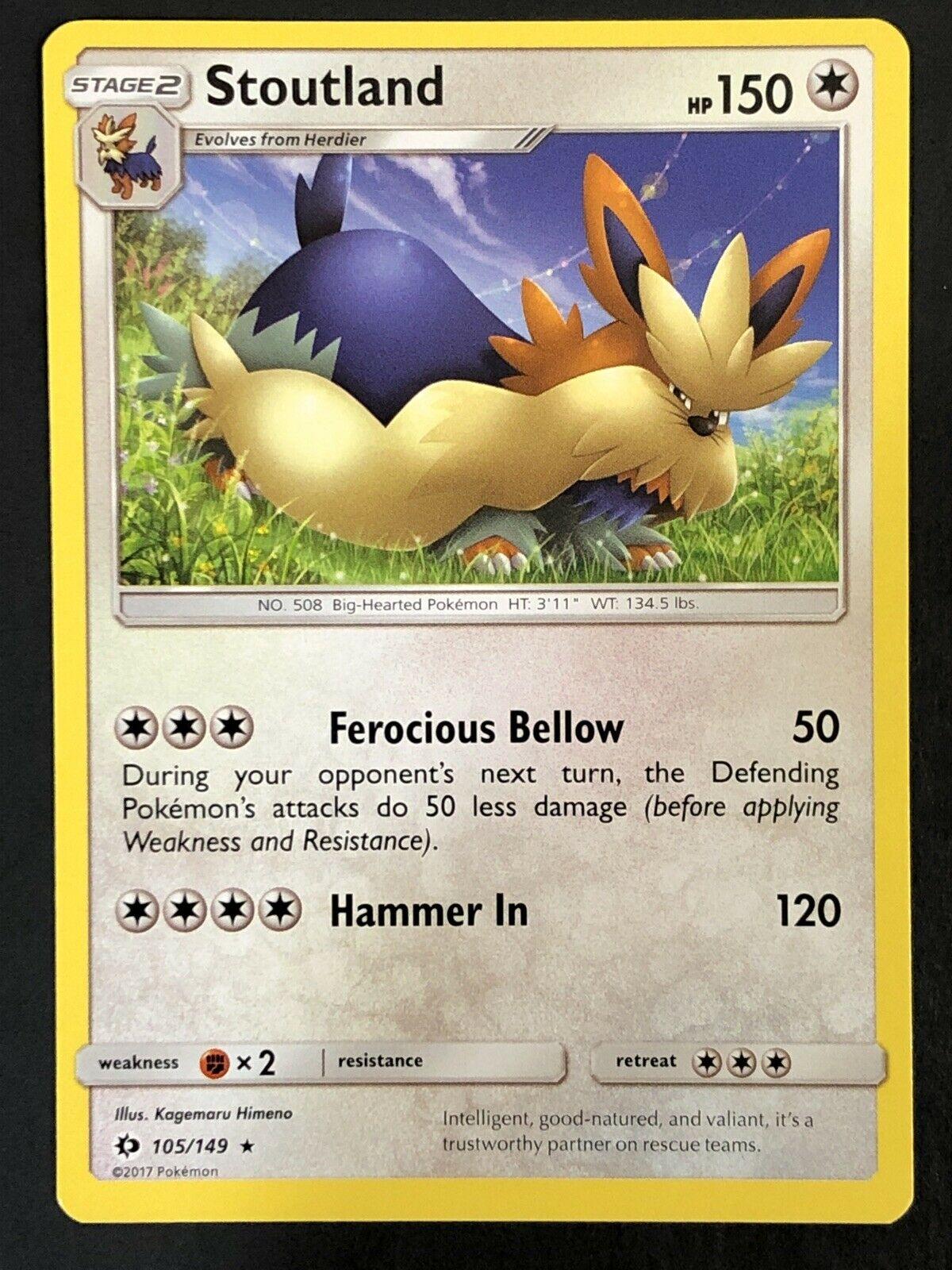 Stoutland #105 Prices | Pokemon Sun & Moon | Pokemon Cards