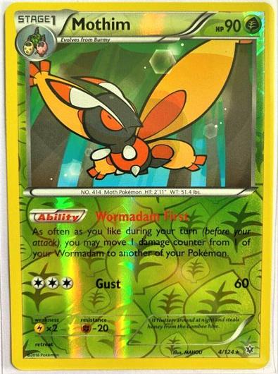 Mothim [Reverse Holo] | Ungraded | Pokemon Fates Collide