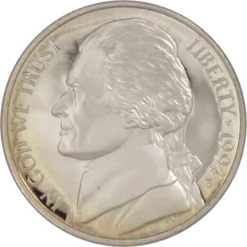 1994 S [PROOF] Jefferson Nickel Prices | Ungraded, NGC, PCGS Values