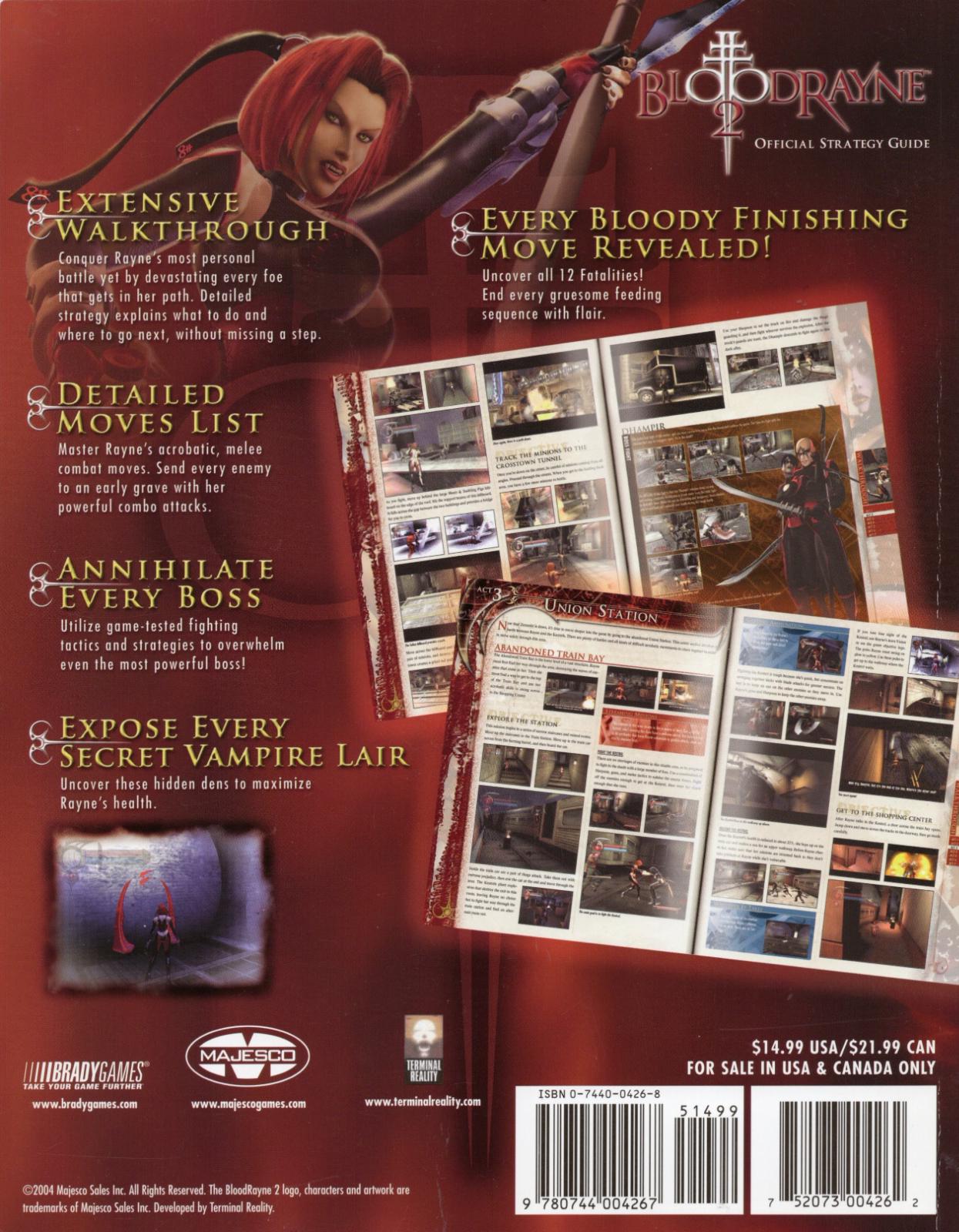 Bloodrayne 2 [BradyGames] Prices Strategy Guide | Compare Loose, CIB ...